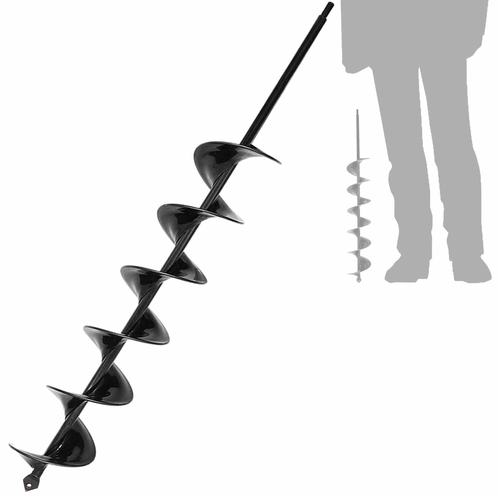 TCBWFY 24 Inch Garden Auger Drill Bit - Soil & Flower Planting Tool ...