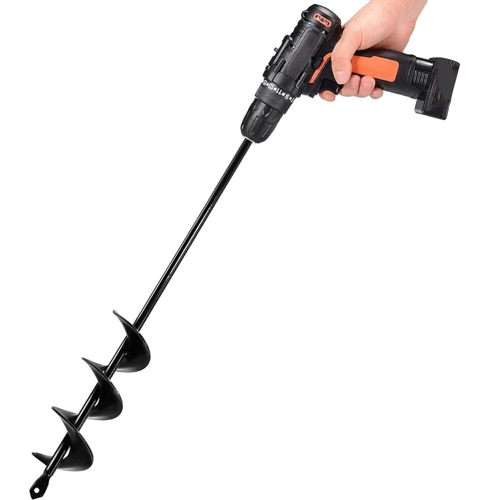 TCBWFY Garden Auger Drill Bit for Planting 1.6x16.5 Inch Extended Soil ...