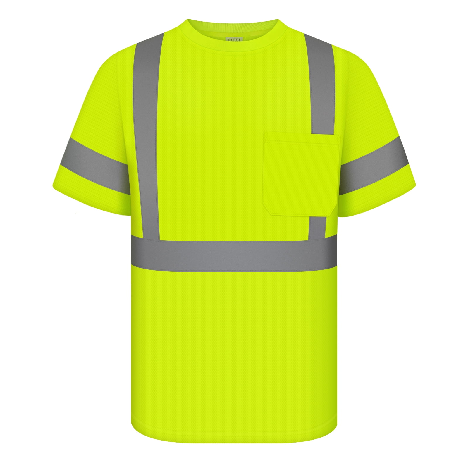 TCCFCCT Hi Vis Shirts for Men Class 3 High Visibility Shirt with Pocket ...