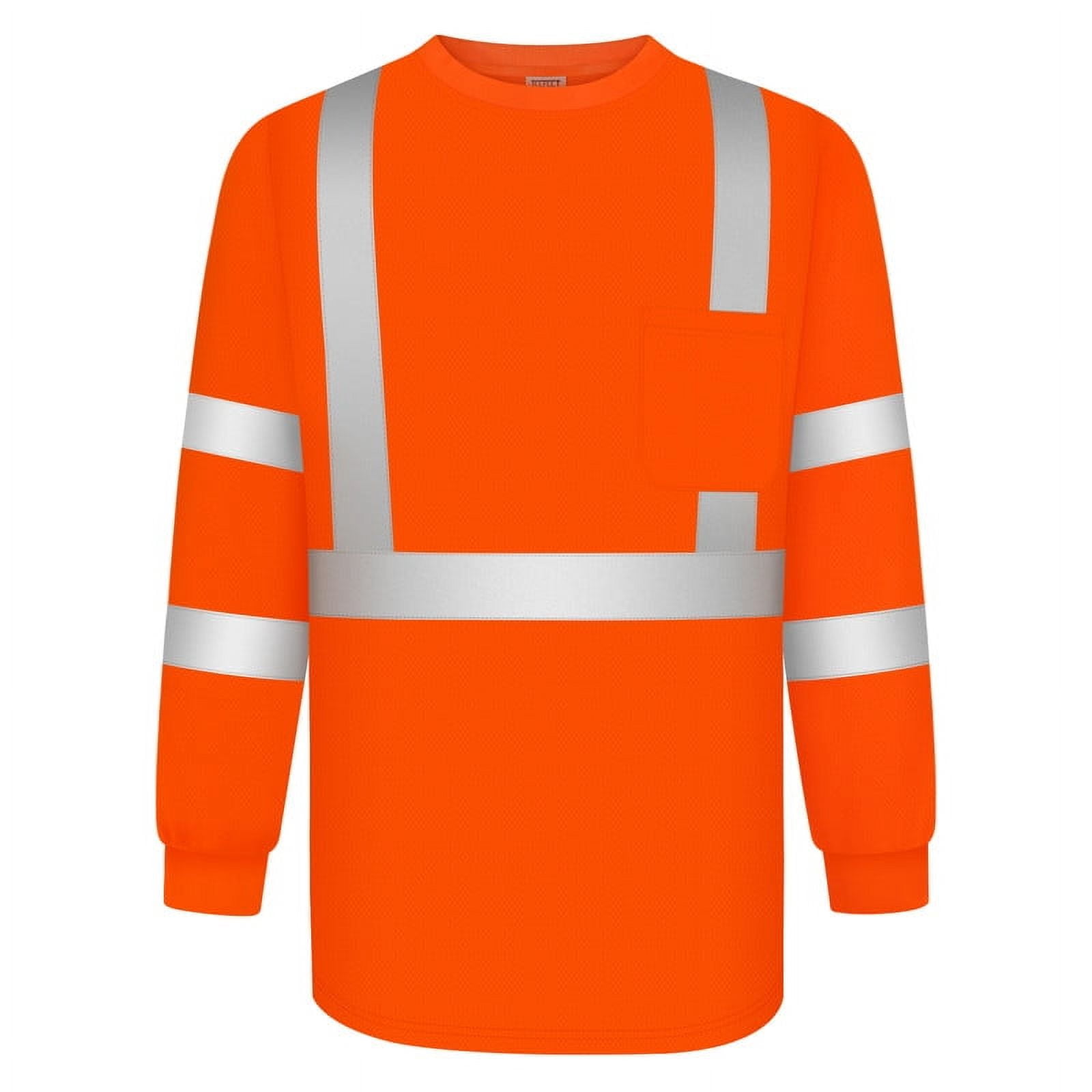 TCCFCCT High Vis Shirts for Men Women Class 3 Hi Vis Long Sleeve Shirts ...