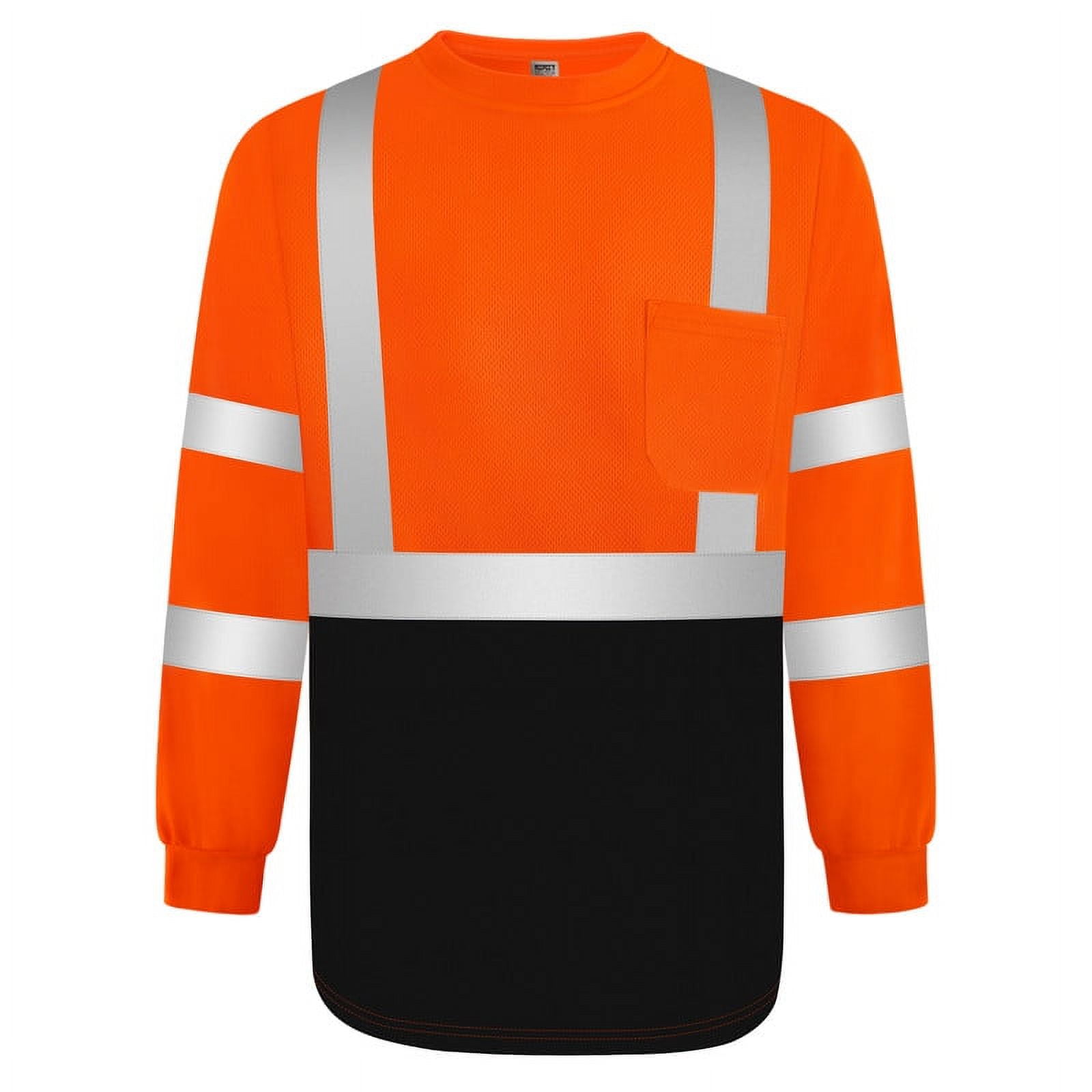 TCCFCCT High Vis Shirts for Men Women Class 3 Hi Vis Long Sleeve Shirts ...