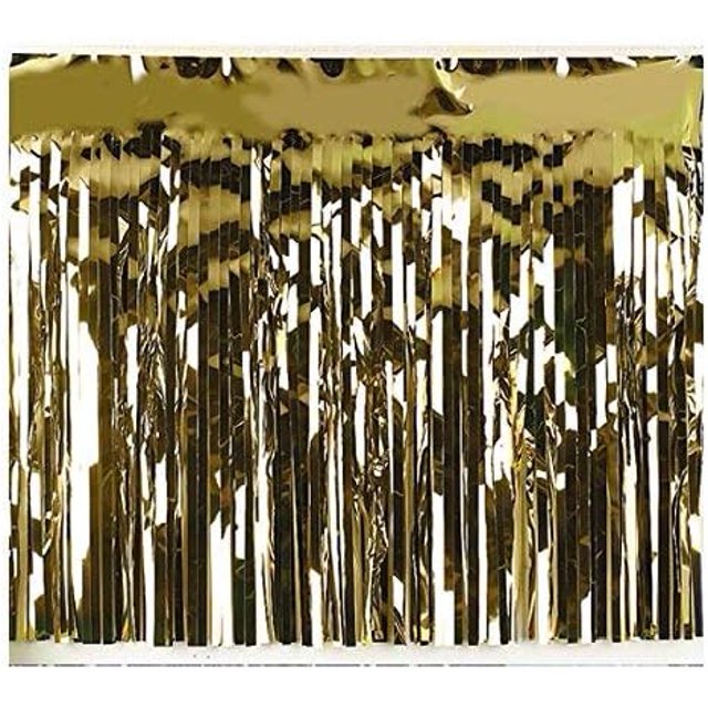 TCDesignerProducts Metallic Gold Fringe, 15 Inches x 10 Feet, Parade ...