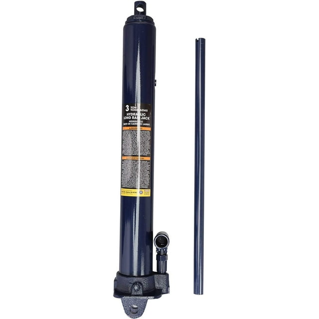 TCE 3 Ton Hydraulic Long Ram Jack with Single Piston Pump and Clevis ...