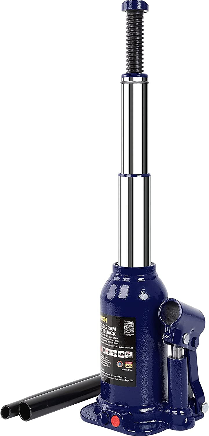 TCE 4 Ton Bottle Jack Double Ram Welded Hydraulic Car Lift Jack for ...