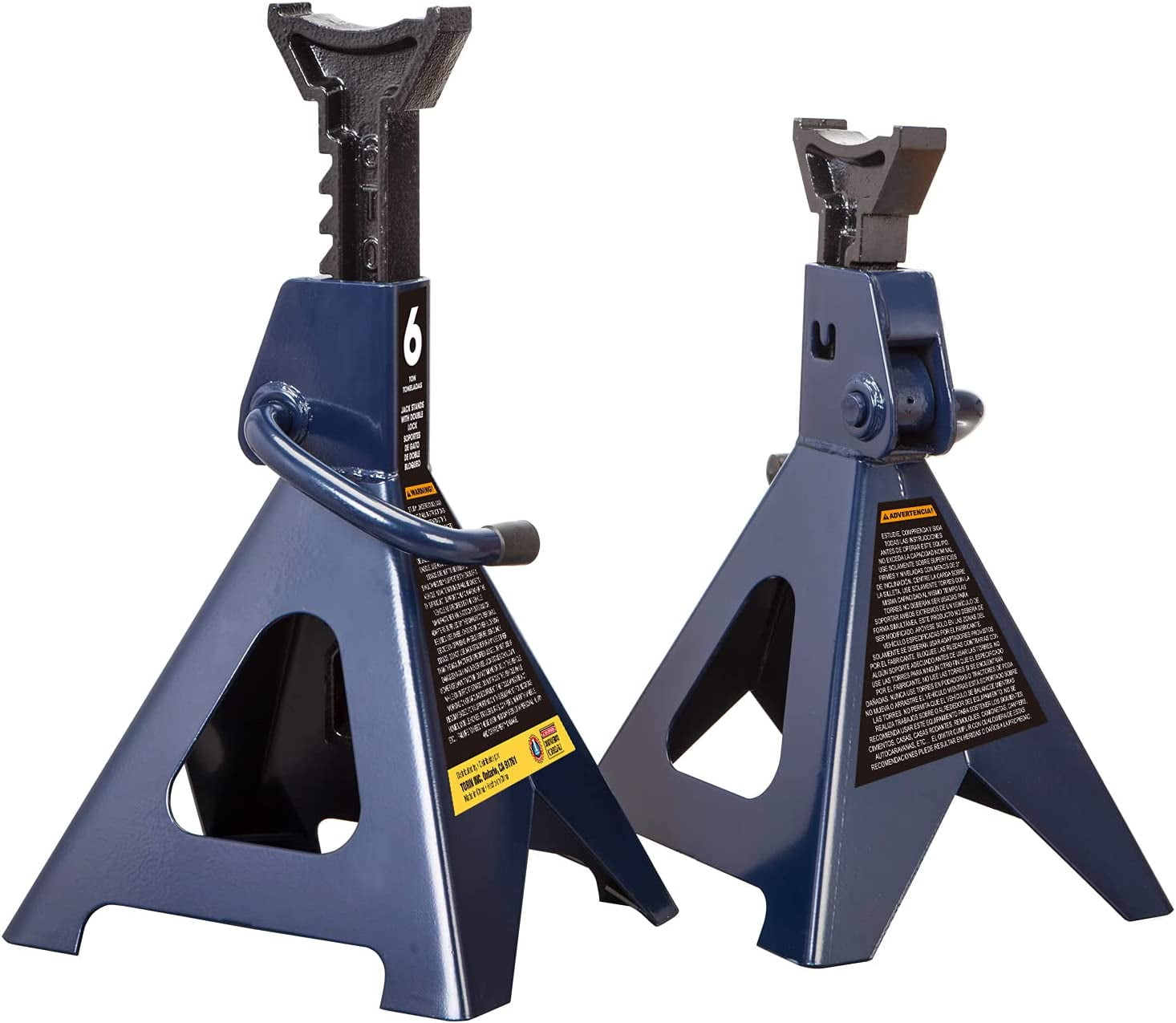 TCE Steel Jack Stands 6 Ton (12,000 lb) Capacity Car Jack Stand,Blue,1 ...