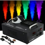 TCFUNDY 1500W DJ Fog Machine with Wireless Remote Control and LED RGB ...