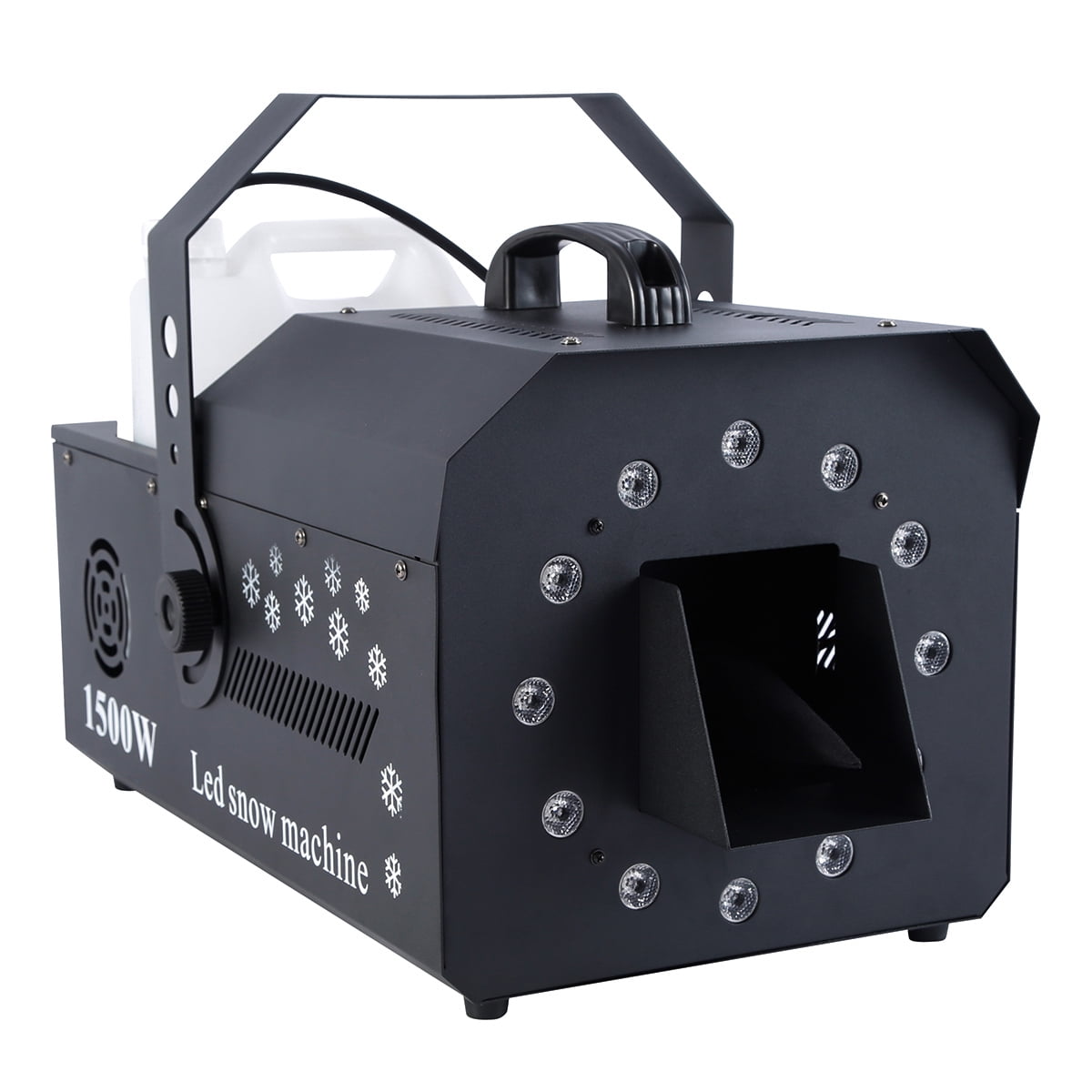 TCFUNDY 1500W LED Snow Machine, High Output, DMX512 RGB 3in1, Wireless ...