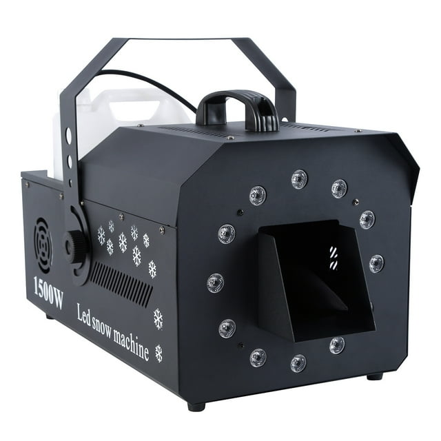 TCFUNDY 1500W LED Snow Machine, High Output, DMX512 RGB 3in1, Wireless ...