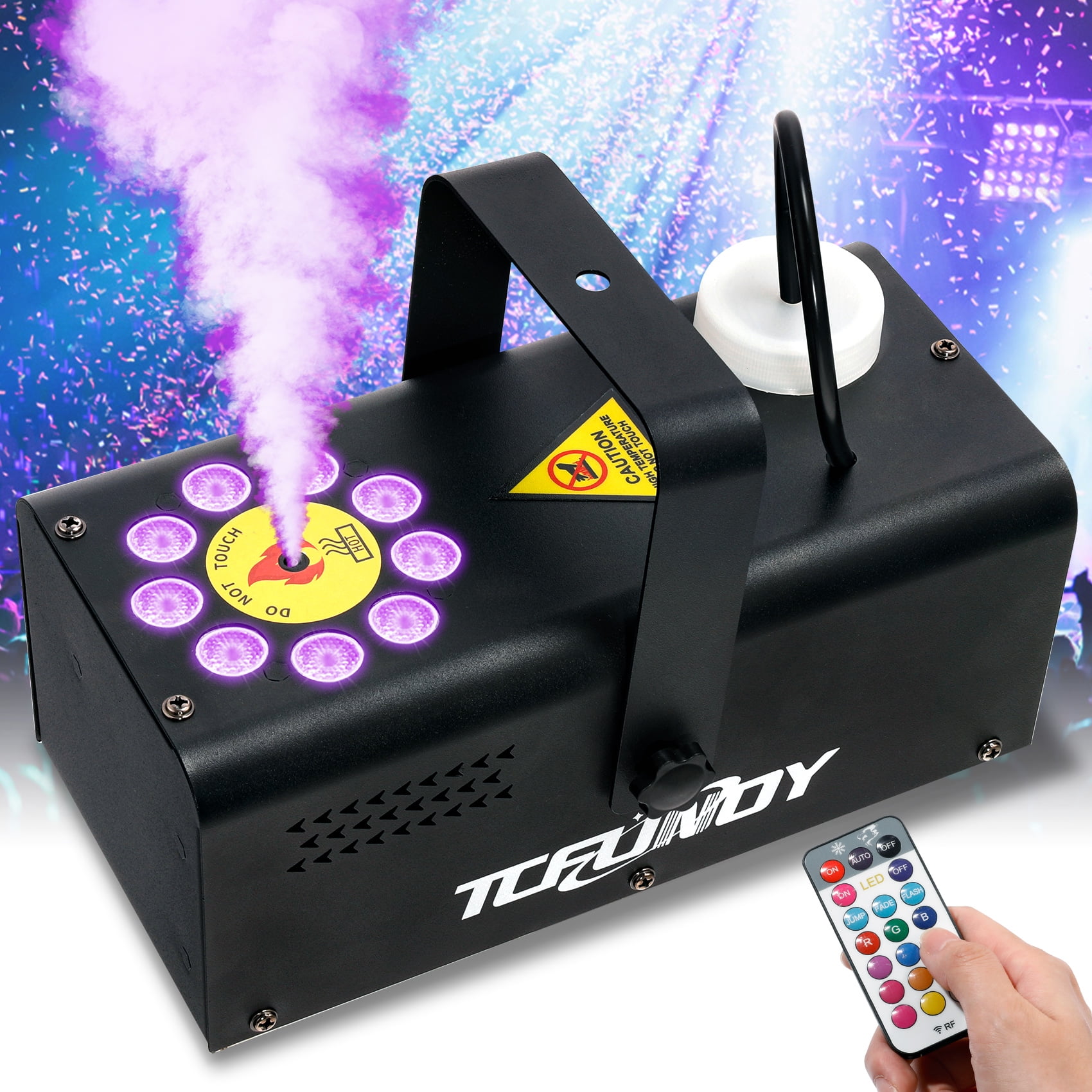 Free Shipping! TCFUNDY Water-Based 500W Fog Machine with RGB LED Lights ...