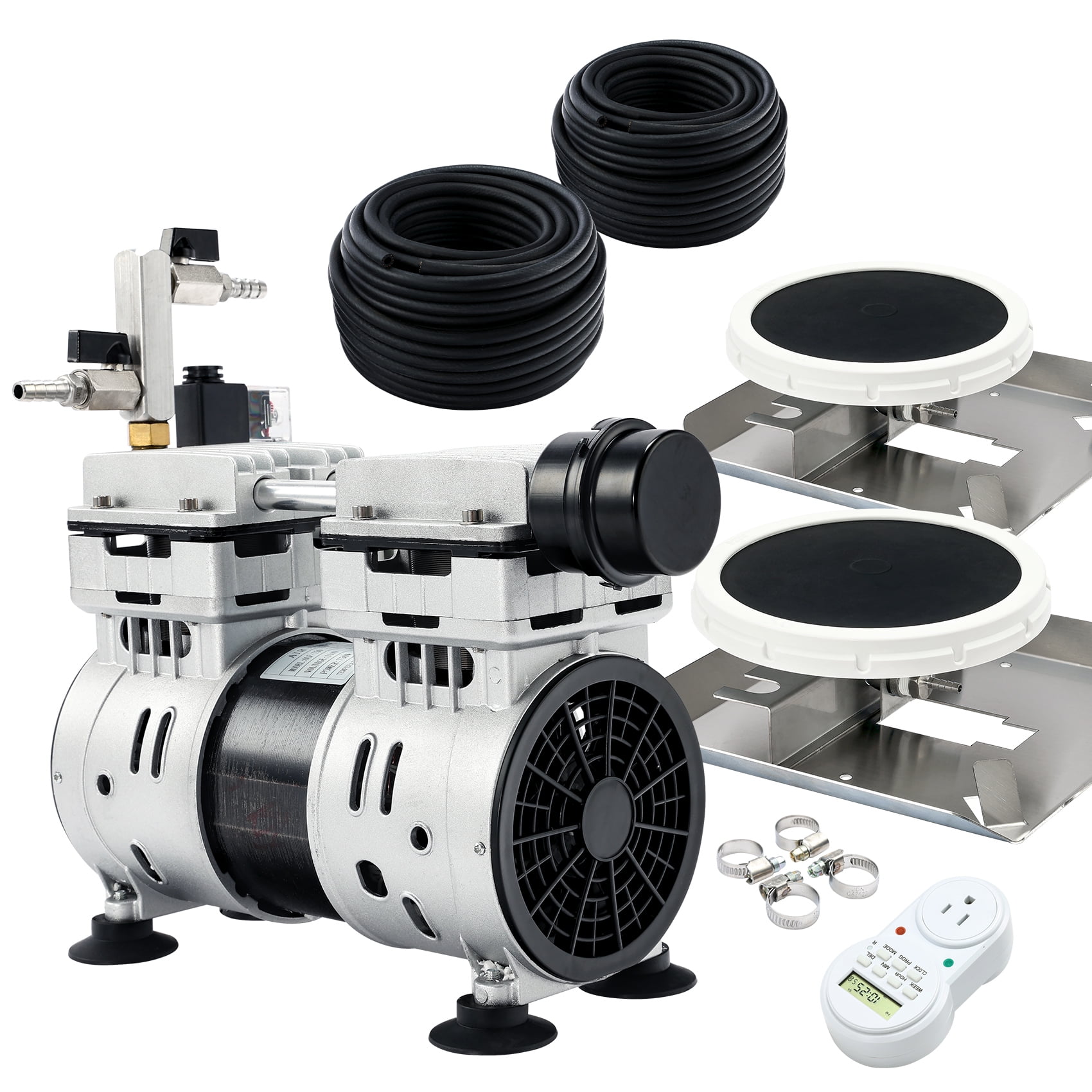 TCFUNDY 750W Pond Aerator, 1HP Lake Aeration System with 2 Diffusers ...