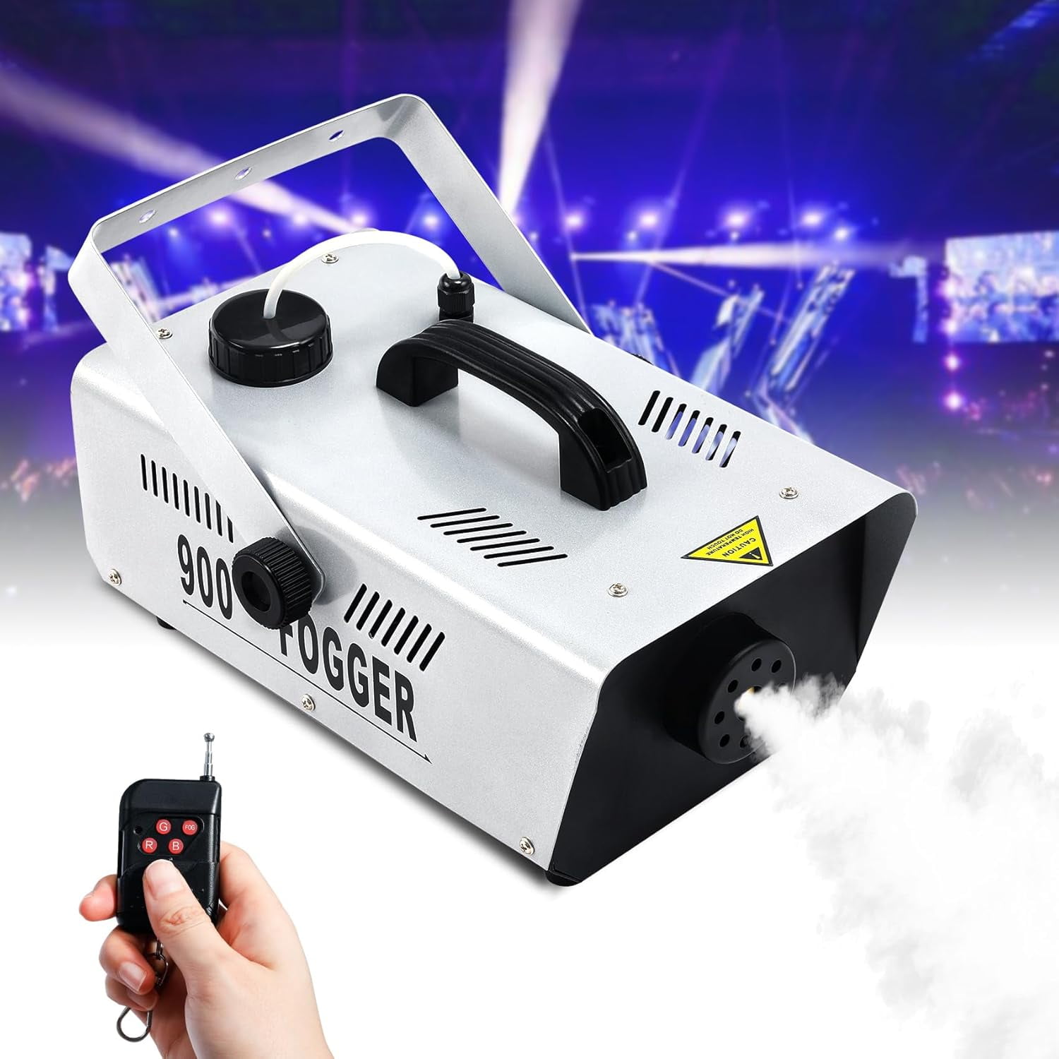 TCFUNDY 900W Fog Machine Smoke Machine Stage Fogger with Remote Control ...