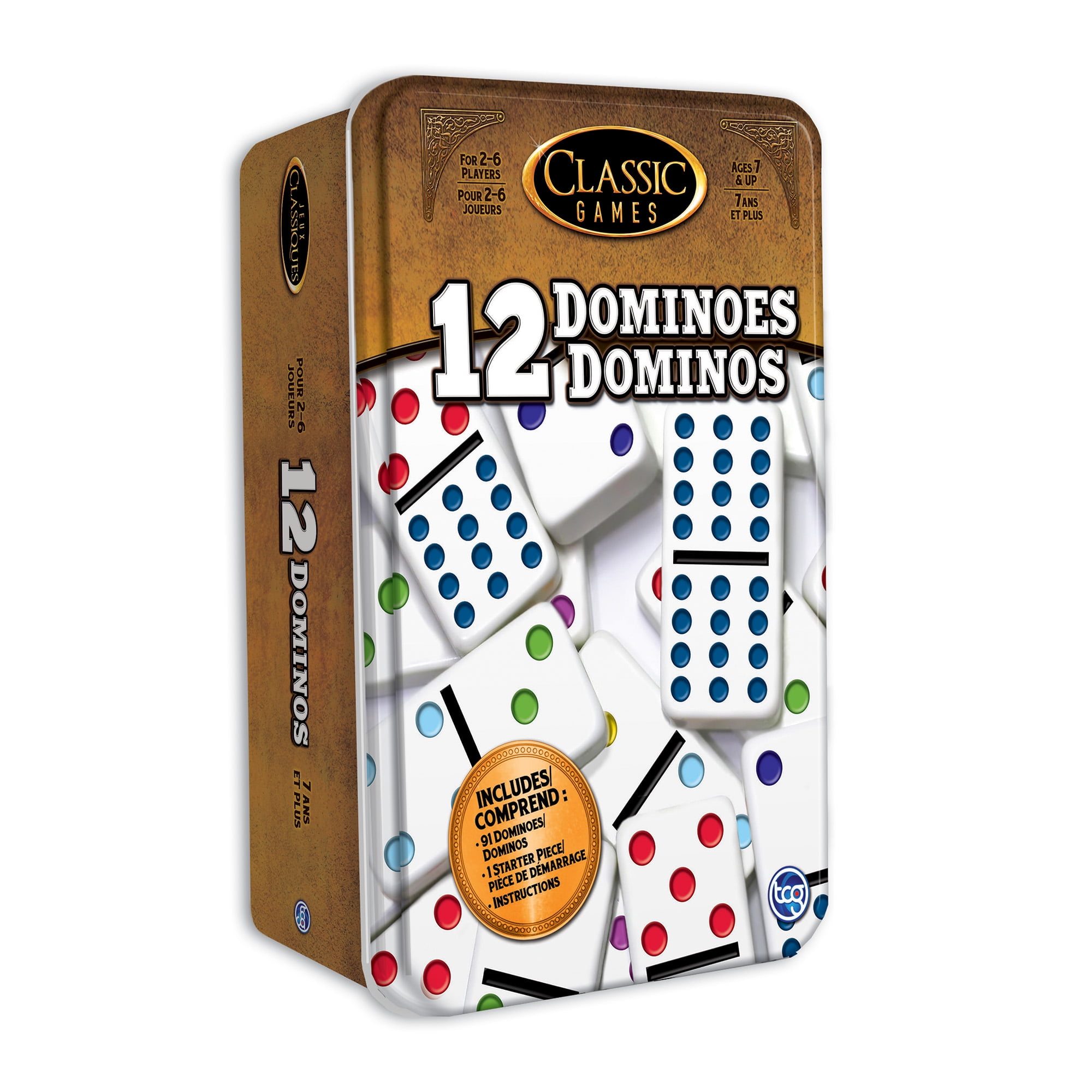 TCG- Double 12 Dominoes Family Game - Walmart.com