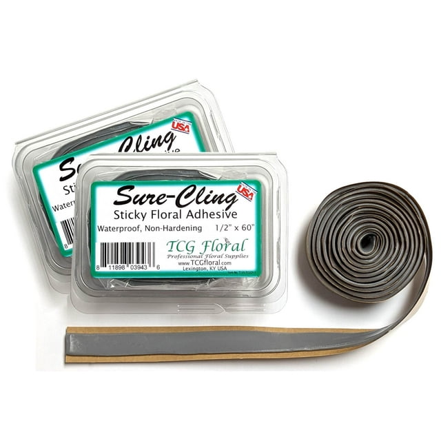 TCG Floral Sure-Cling Floral Adhesive Putty, Waterproof, Non-Hardening ...
