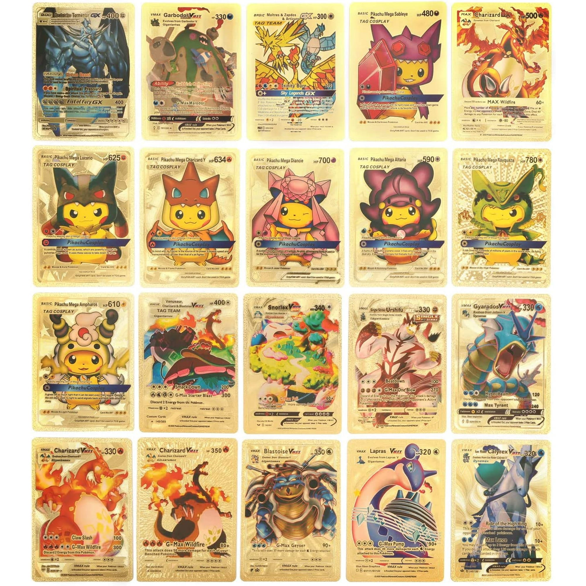 TCG Gold Foil Assorted Cards: The Ultimate Collection for Enthusiasts,Featuring GX Rare,V Series ...