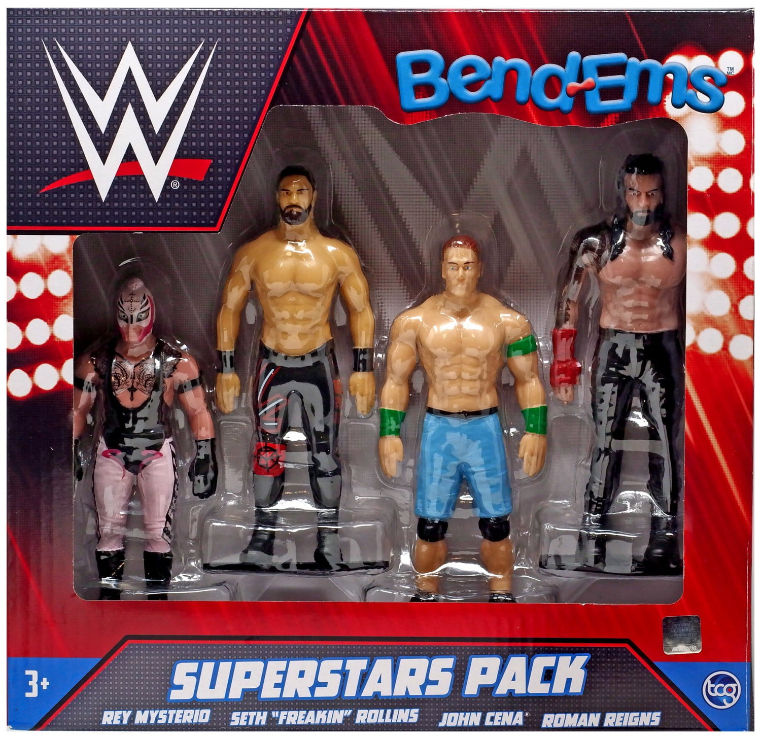 TCG Toys WWE Superstars Pack Action Figures, Rubber - Walmart.com