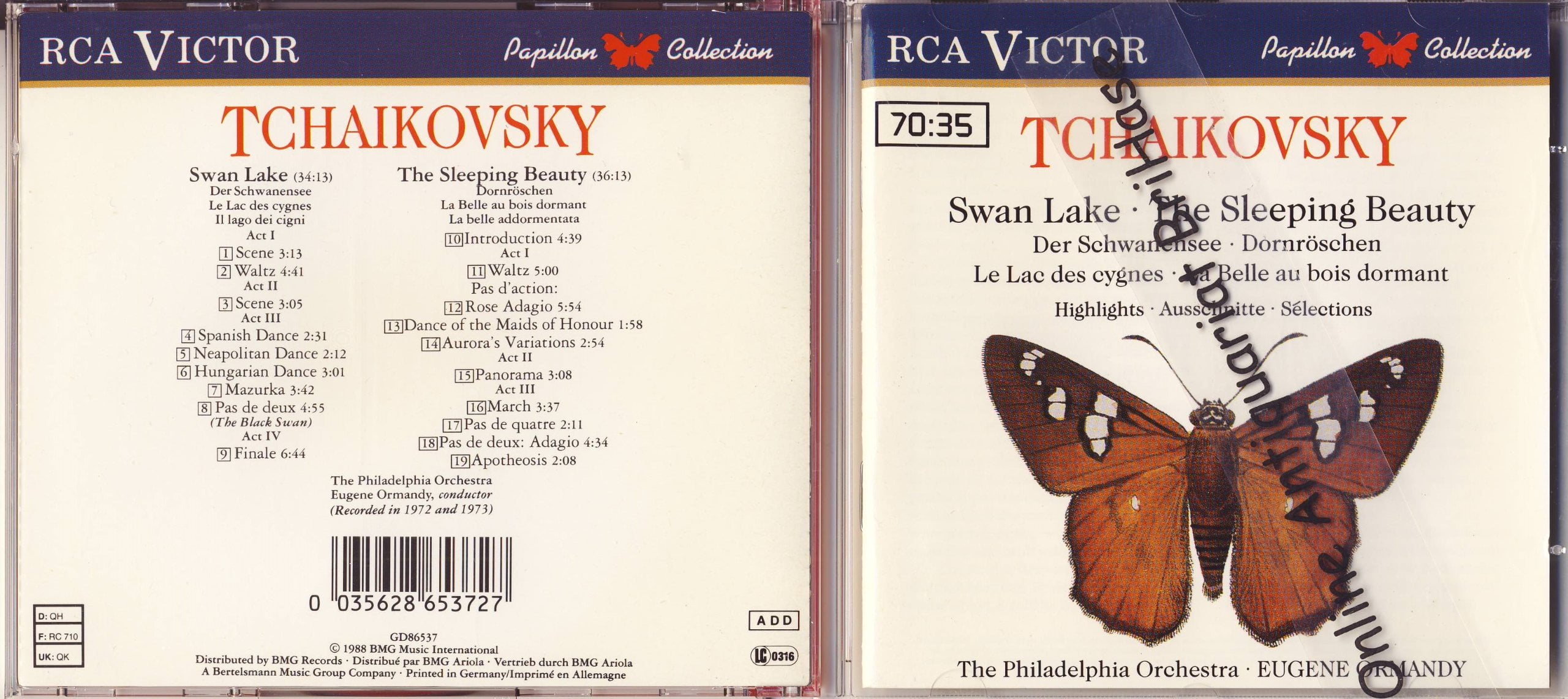 TCHAIKOVSKY: Swan Lake - The Sleeping Beauty - Highllights (Audiobook) - Walmart.com