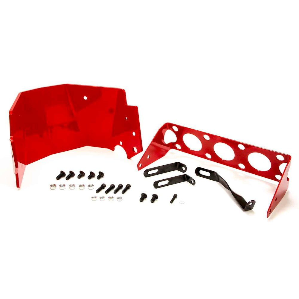 TCI 970000 Automatic Transmission Shield - SFI 4.1 - Aluminum - Red ...