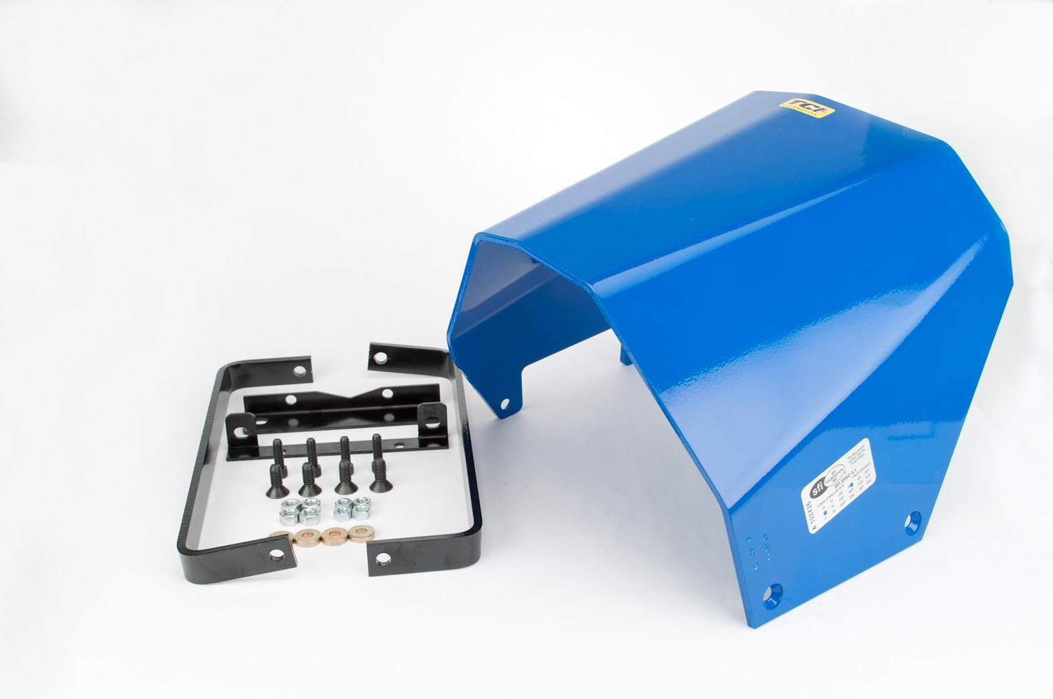 TCI 976005 Automatic Transmission Shield - SFI 4.1 - Aluminum - Blue ...