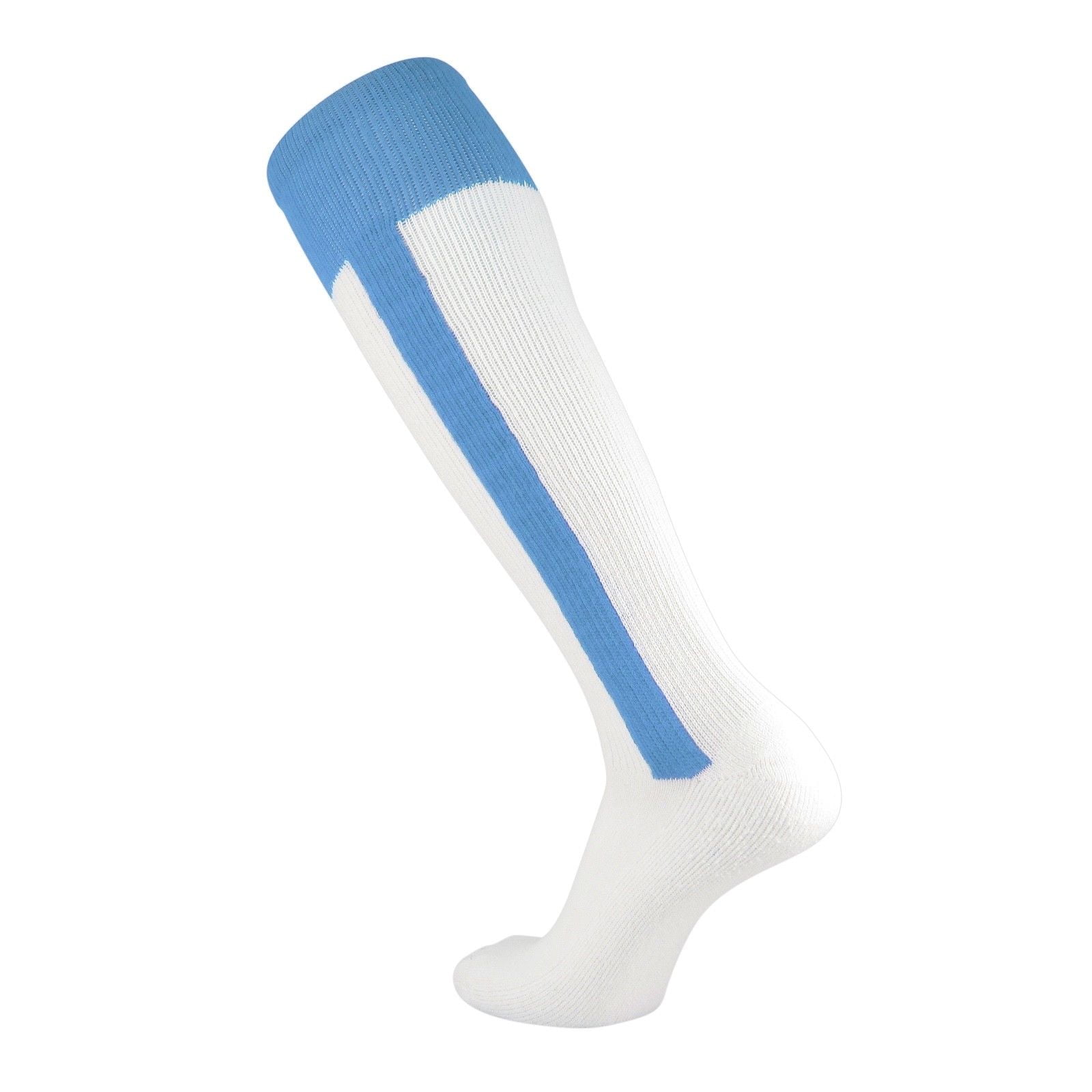 TCK 2-N-1 Premium Knee High Stirrup Socks - Columbia Blue White ...