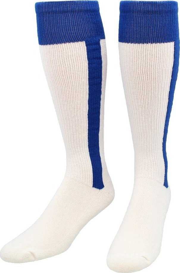 TCK 2-N-1 Premium Knee High Stirrup Socks - Royal White - Walmart.com