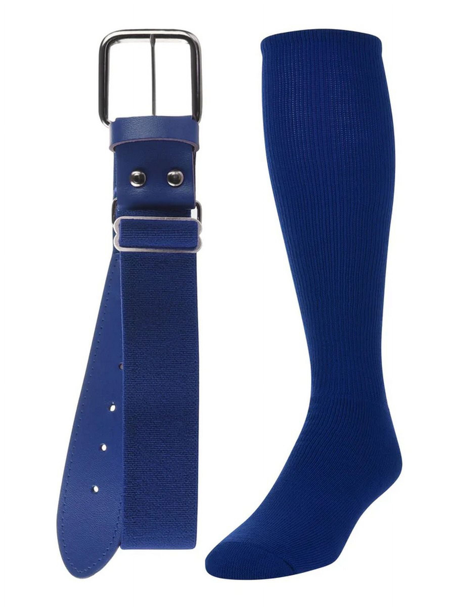 Twin City Baseball Sock & Belt Combo Royal Large - Walmart.com