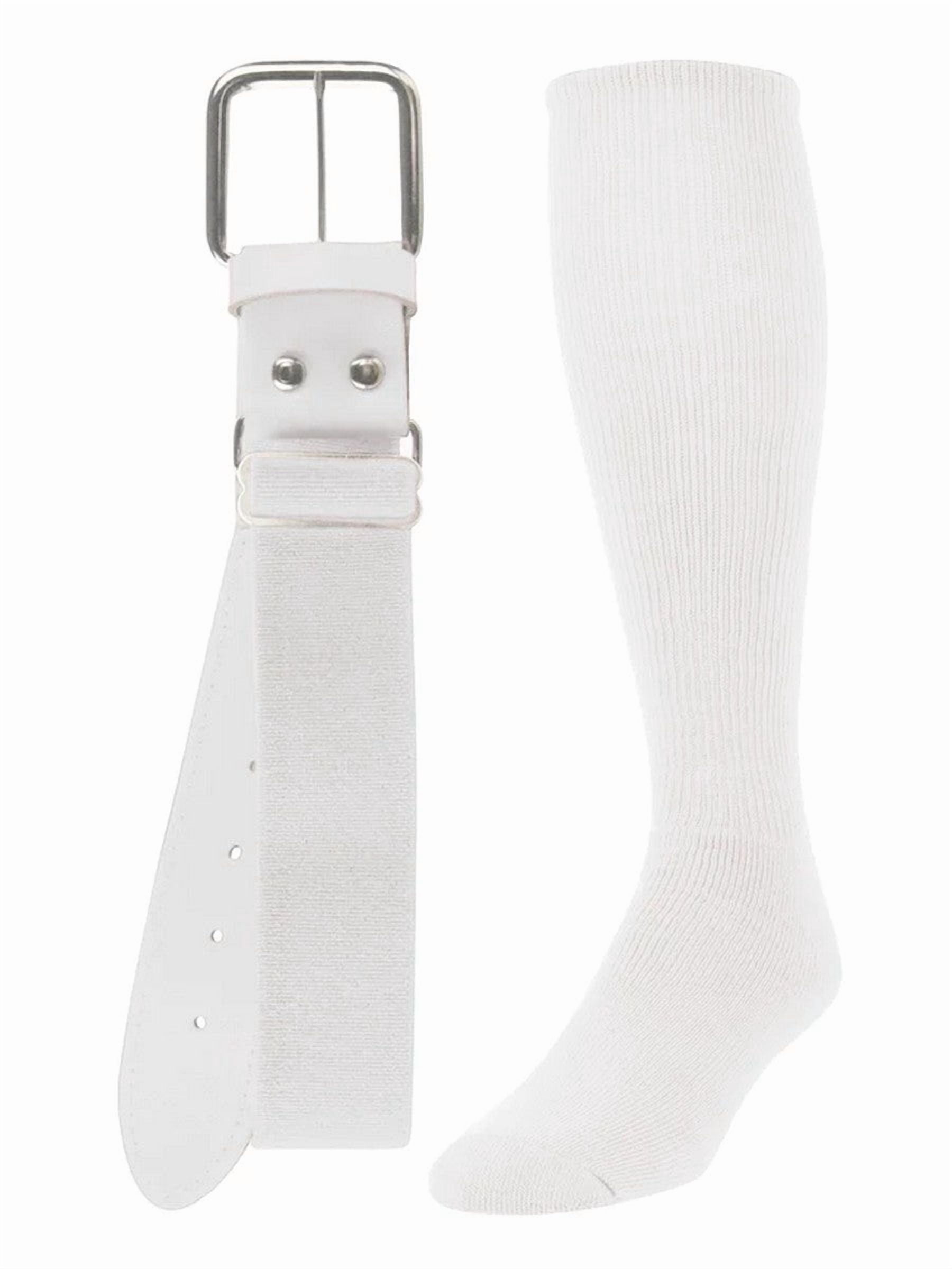 Twin City Baseball Sock & Belt Combo White Small - Walmart.com