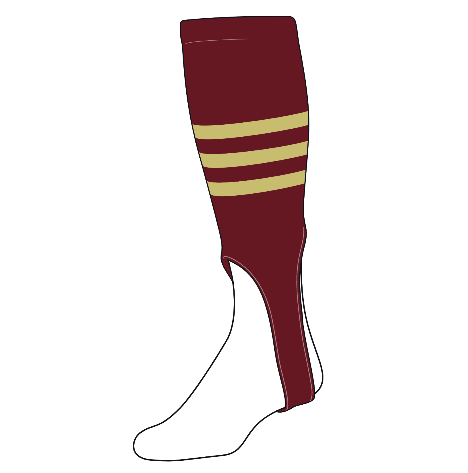 TCK Baseball Stirrups Large (300B, 7in) Cardinal, Vegas Gold - Walmart.com