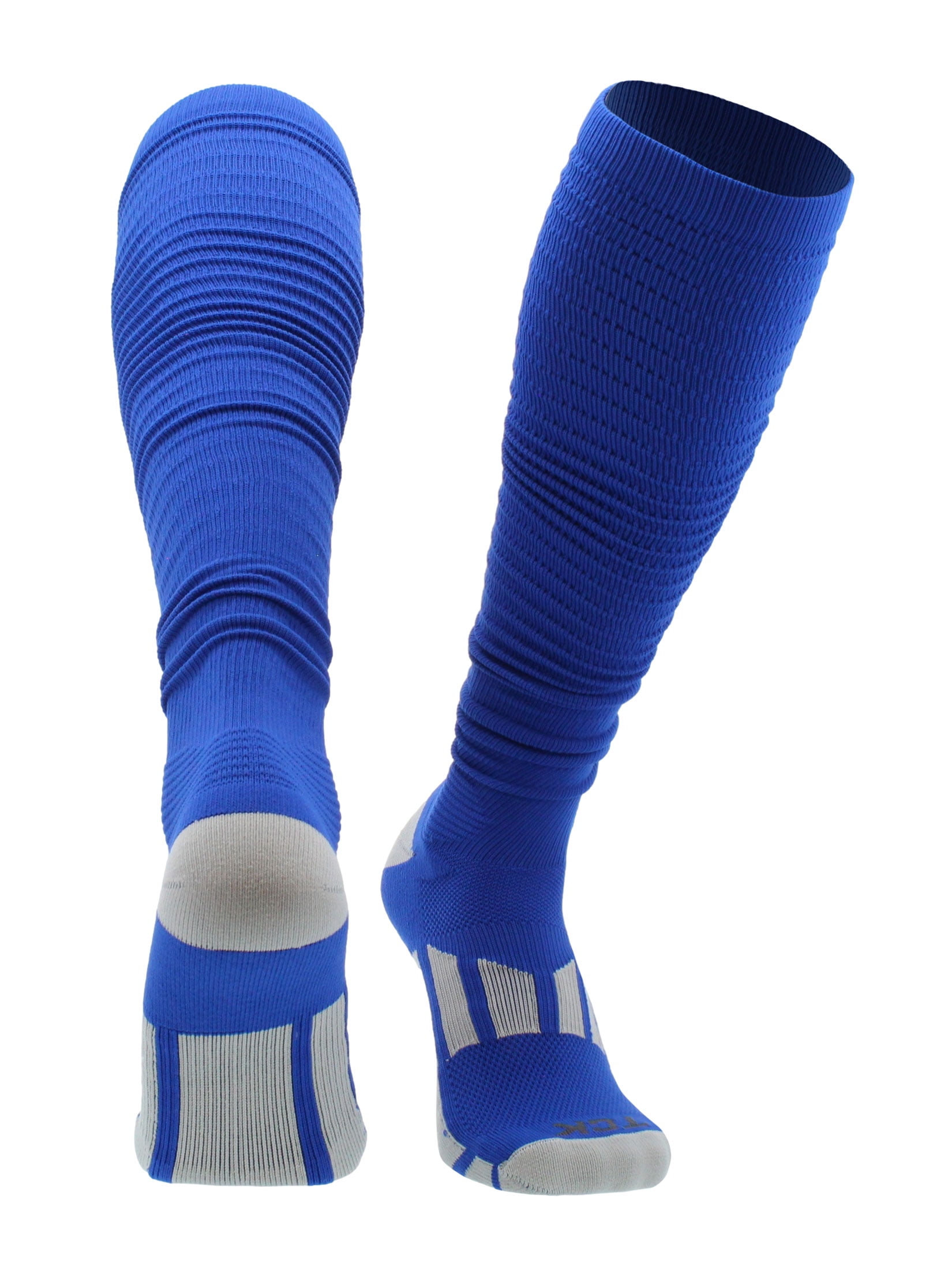 TCK Scrunch Football Knee High Socks - Royal - Walmart.com