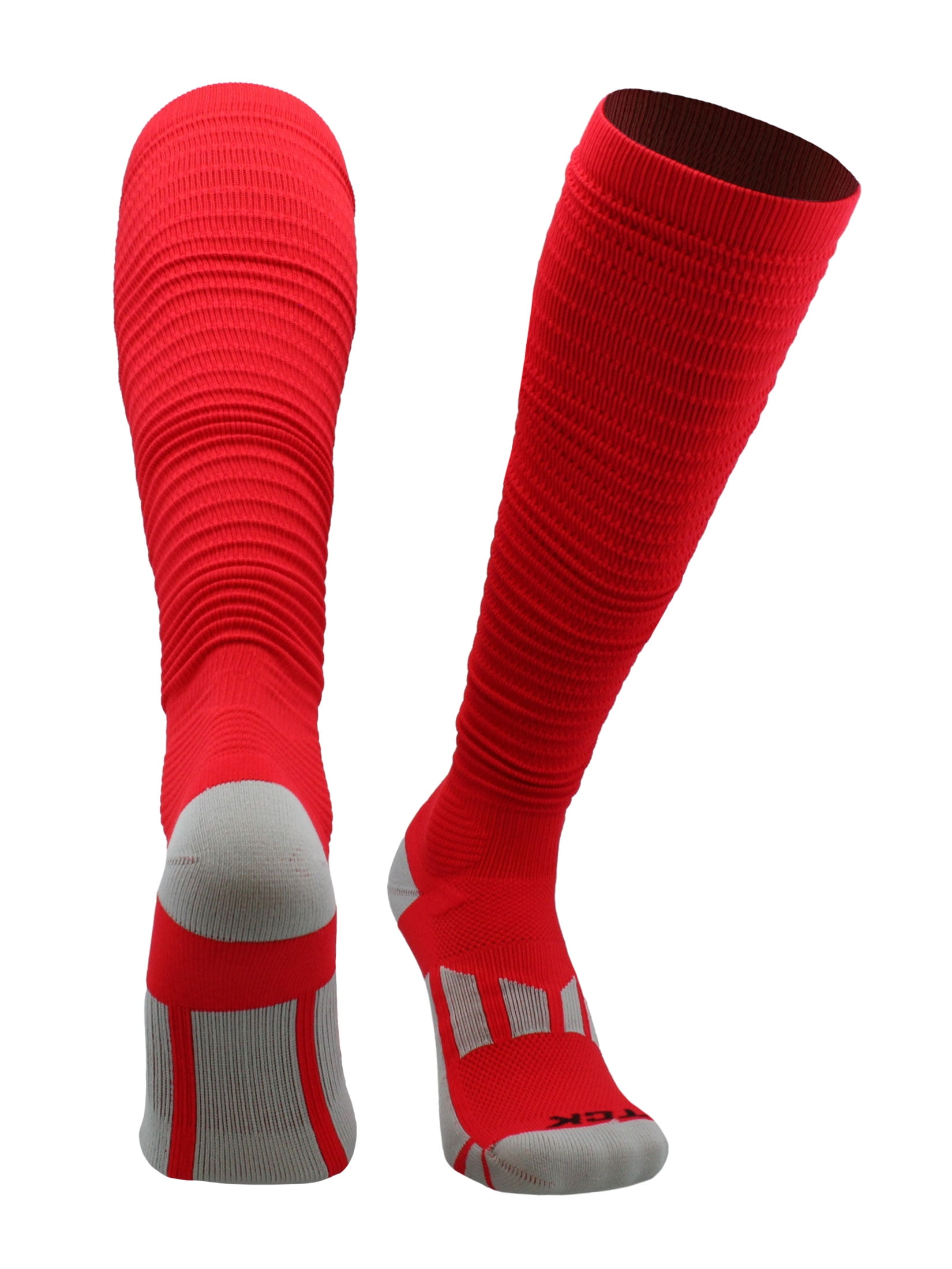 TCK Scrunch Football Knee High Socks - Scarlet - Walmart.com