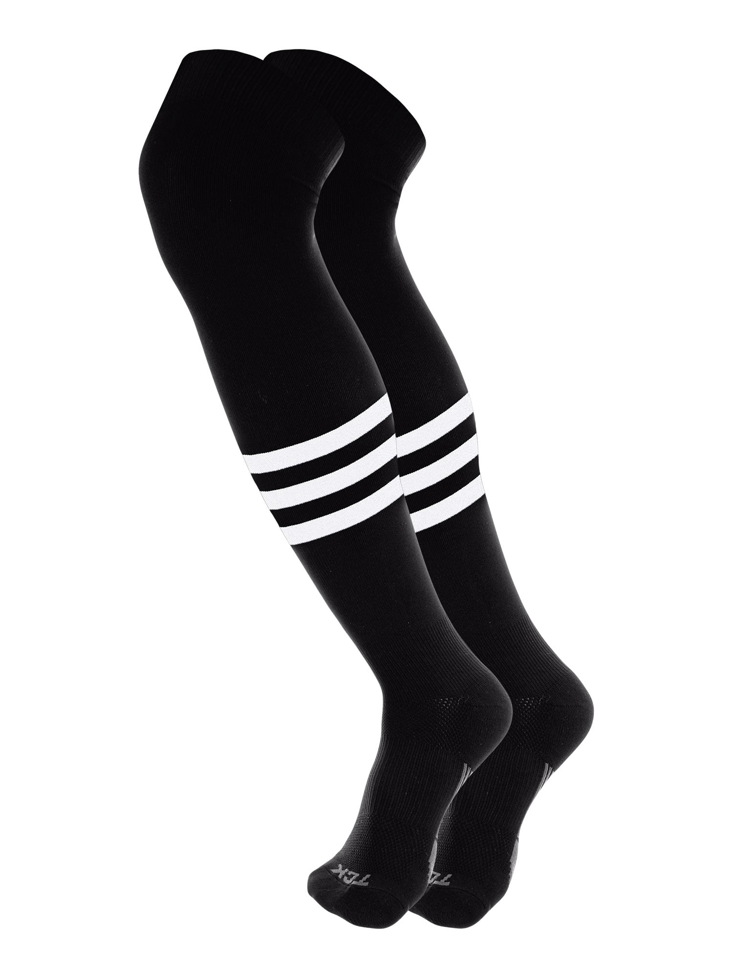 TCK Dugout Striped Over the Knee Baseball Socks - Black White - Walmart.com