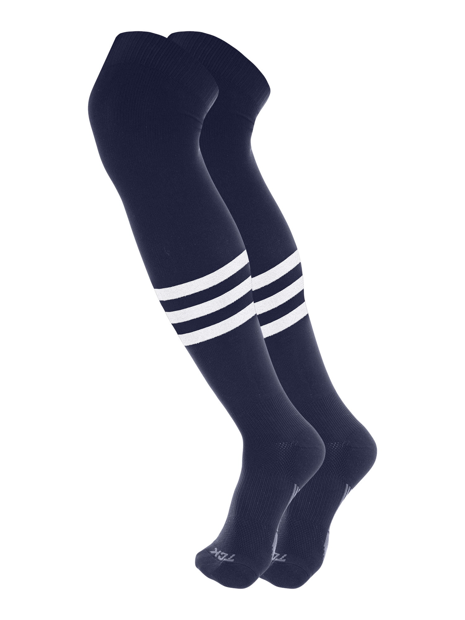 TCK Dugout Over-the-Knee Performance Socks - Navy/White, Medium ...