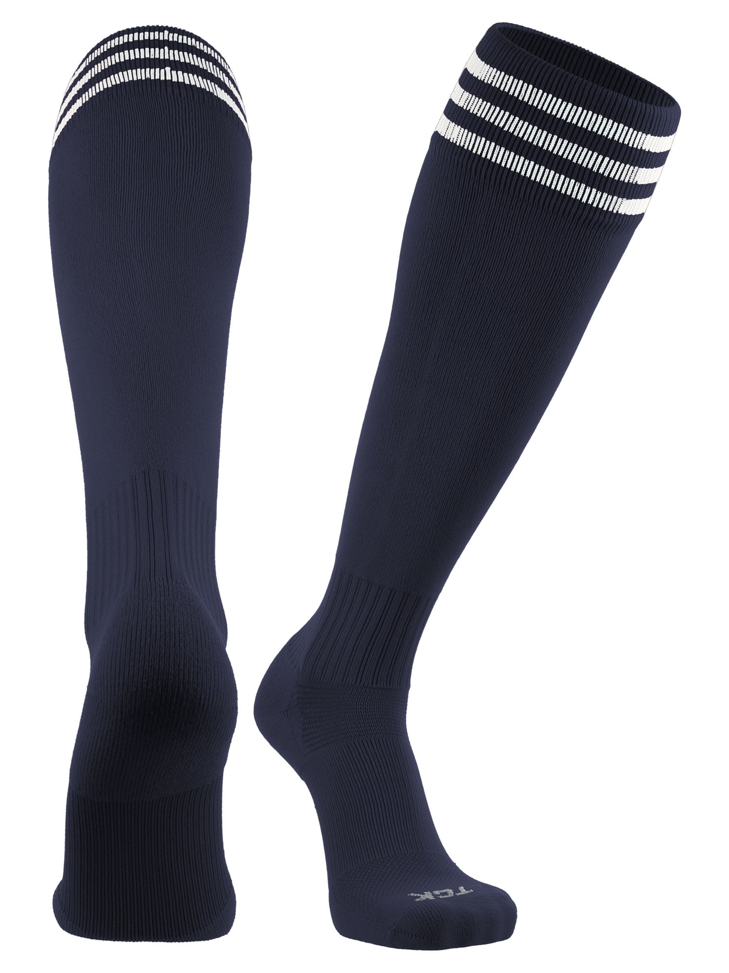 TCK Finale 3-Stripe Soccer Socks - Navy White - Walmart.com