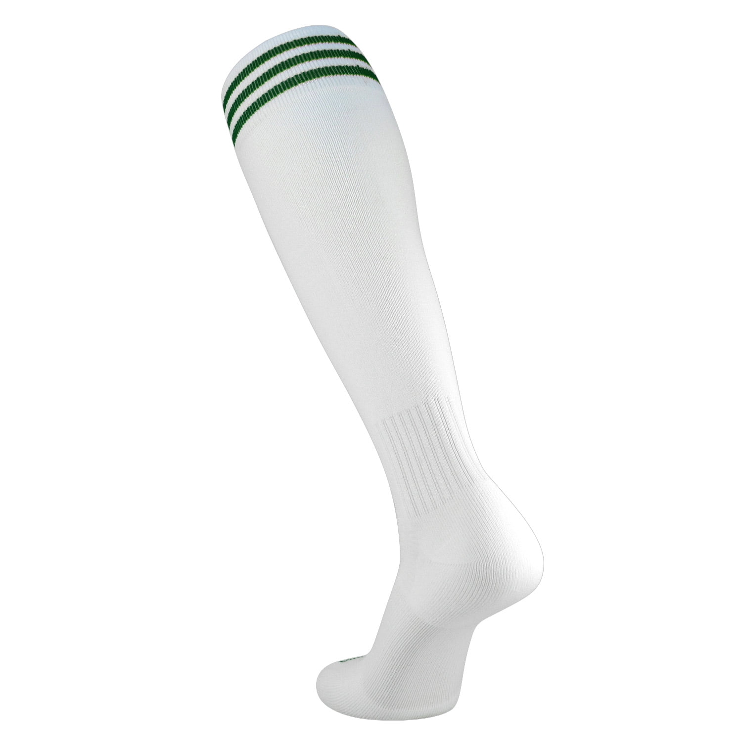 TCK Finale 3 Stripe proDRI Soccer Socks (White/Dk Green, M) - Walmart.com