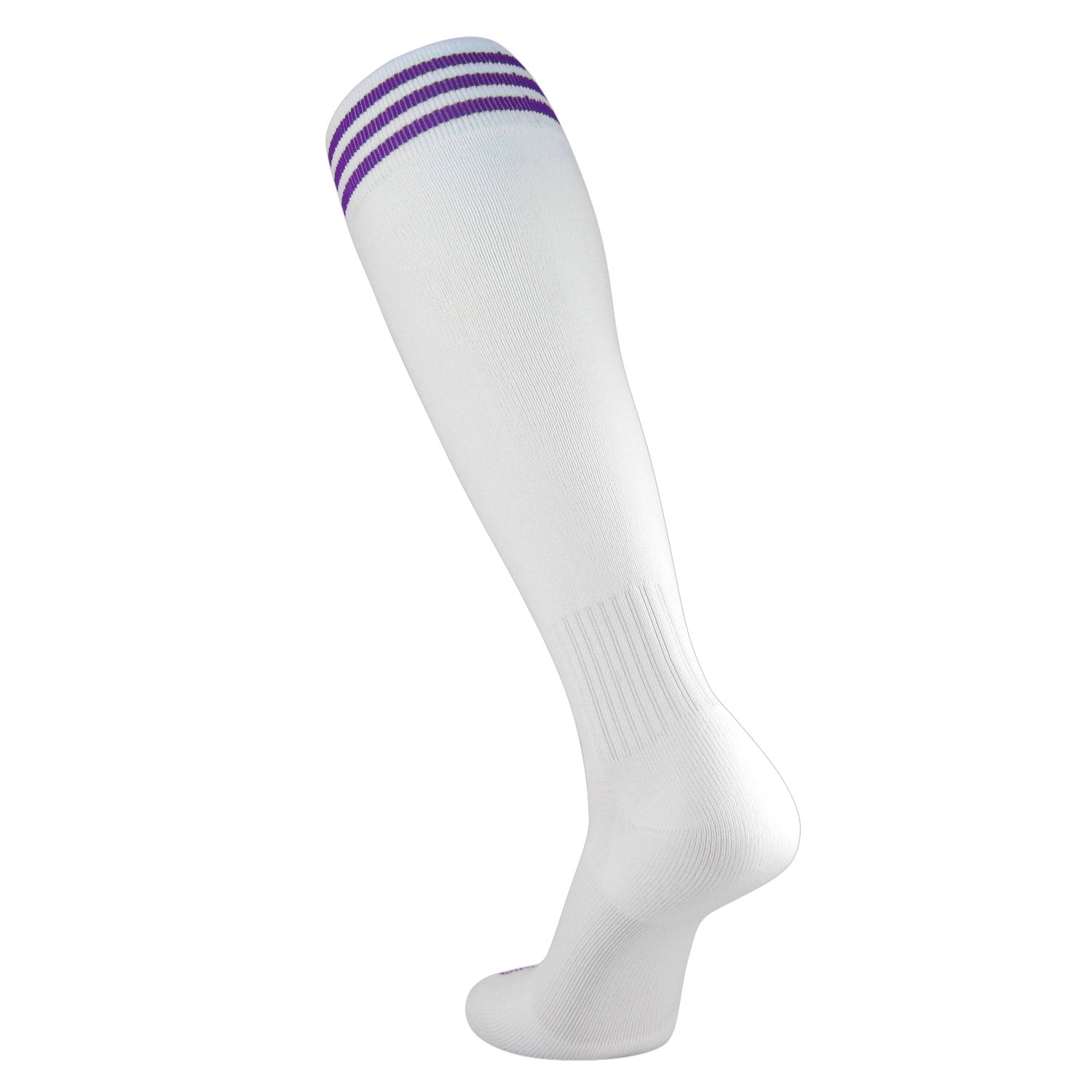 TCK Finale 3-Stripe Soccer Socks - White Purple - Walmart.com