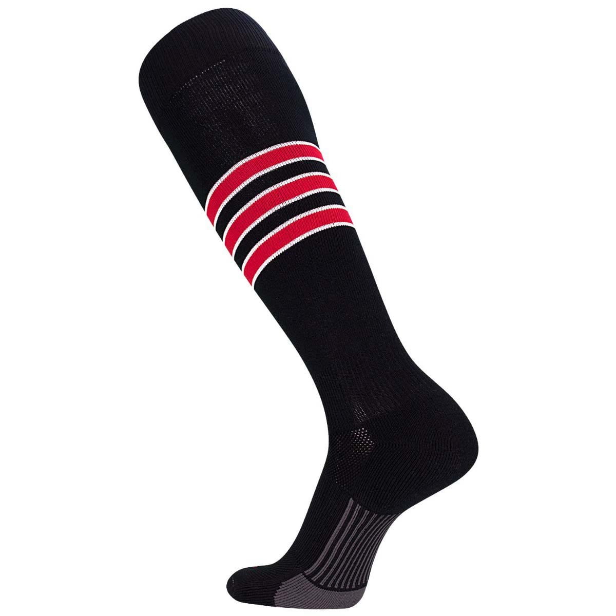 TCK Performance Baseball/Softball Socks (Black/White/Scarlet, Small ...