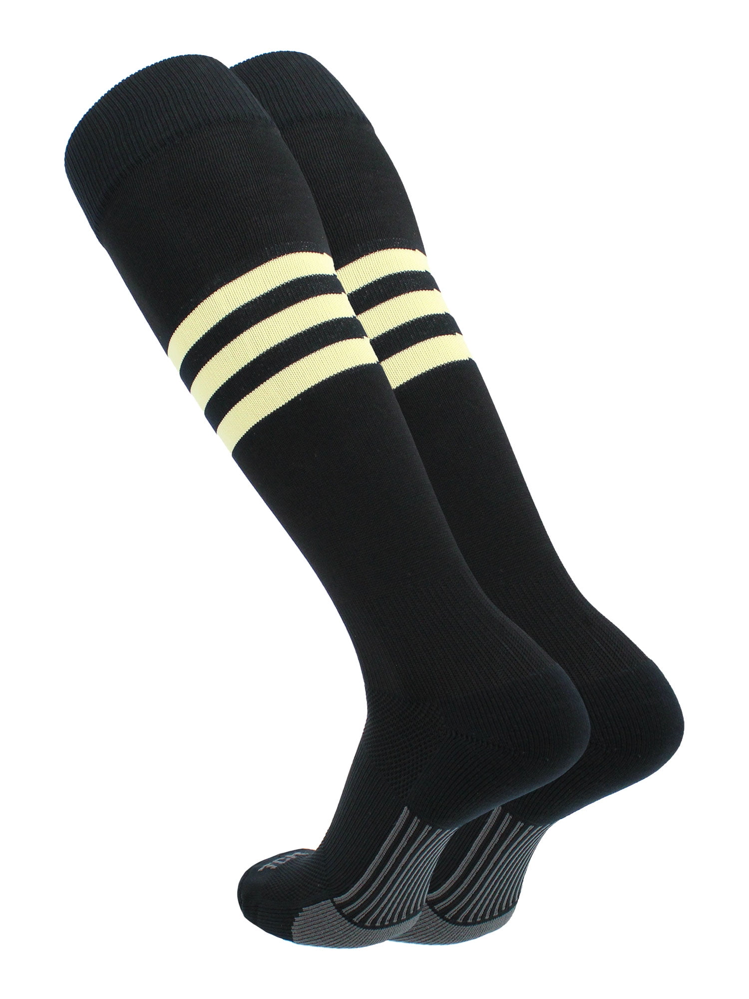 TCK Performance Baseball/Softball Socks (Black/Yellow, Medium ...