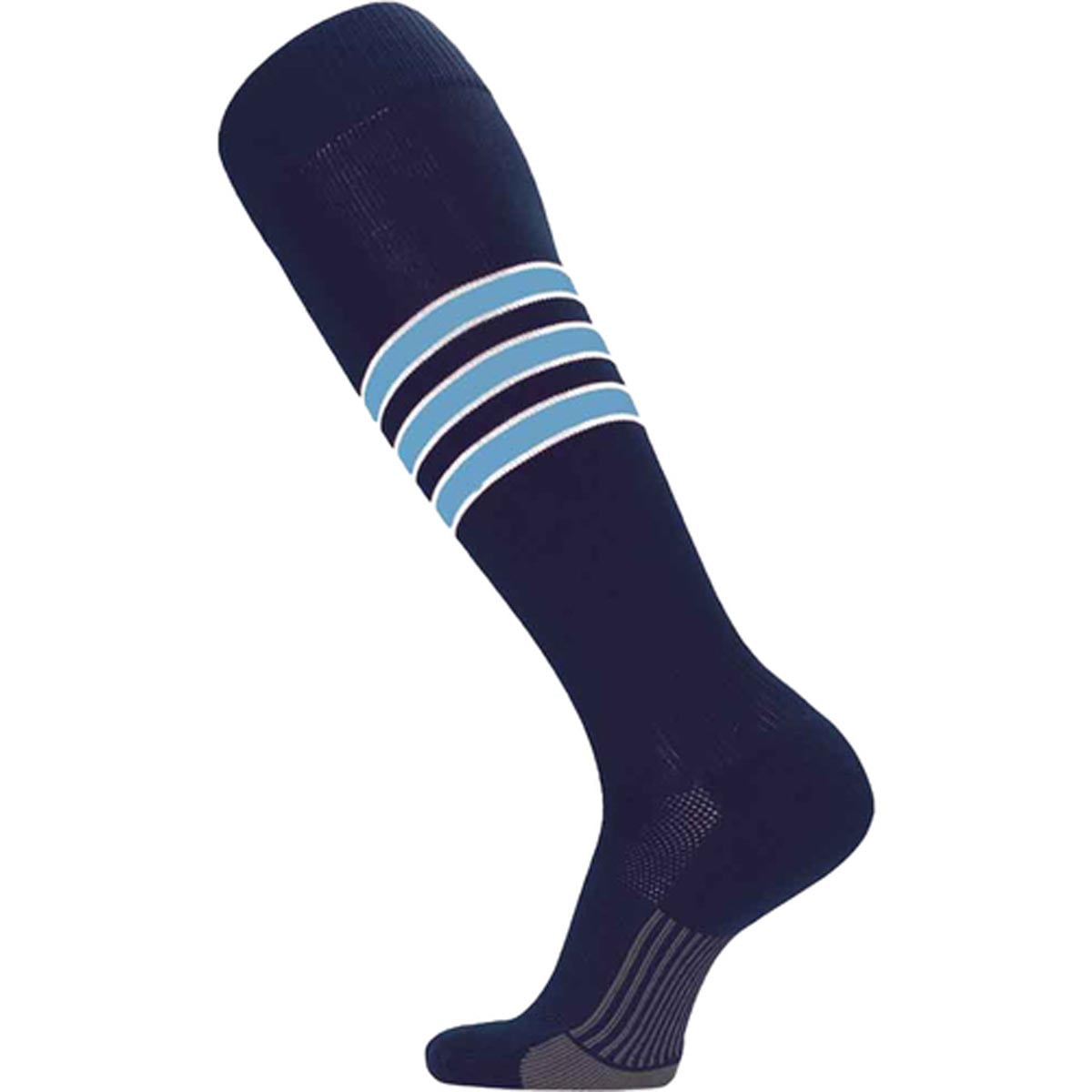 TCK Performance Baseball/Softball Socks (Navy/White/Columbia Blue ...
