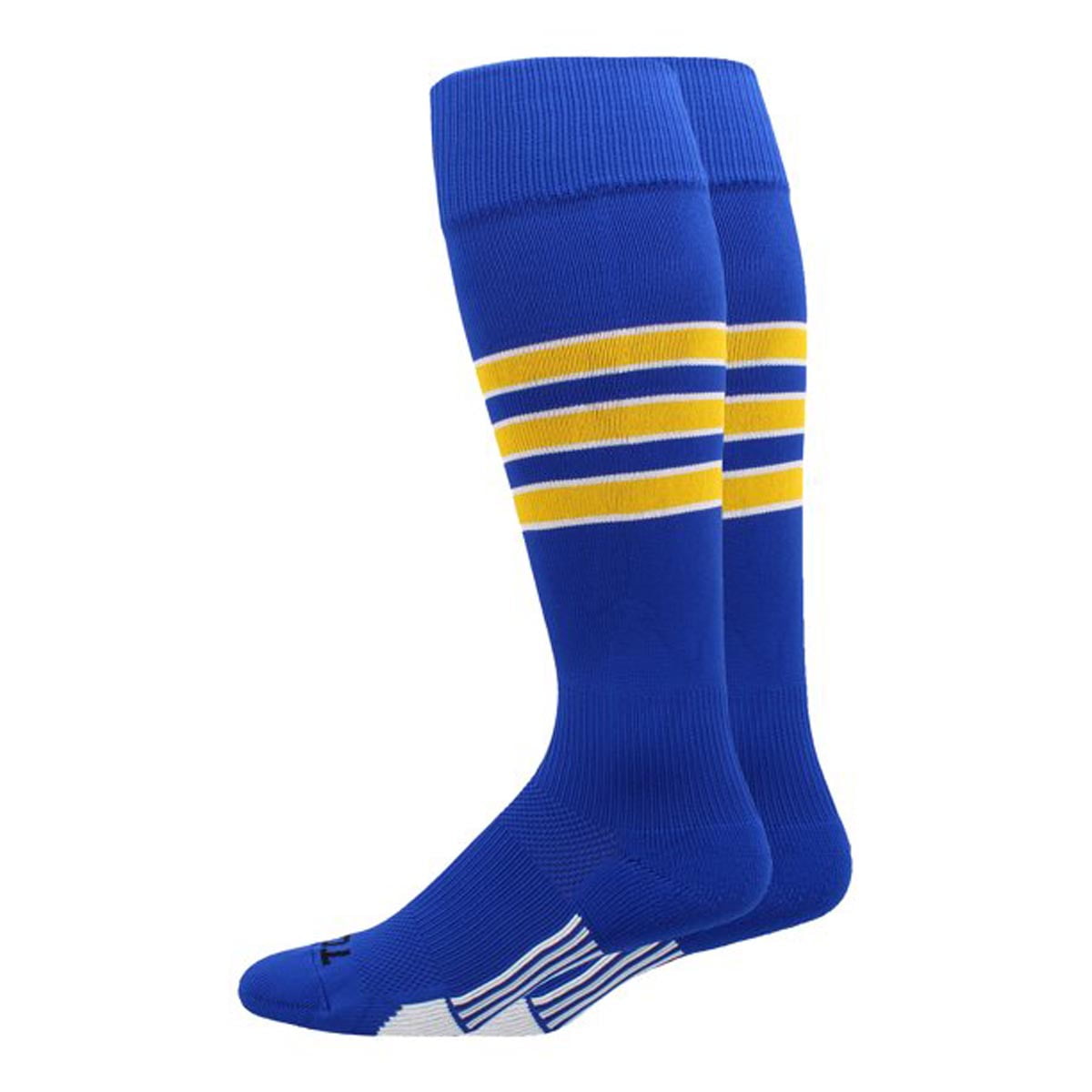 TCK Performance Baseball/Softball Socks (Royal/White/Gold, Large ...