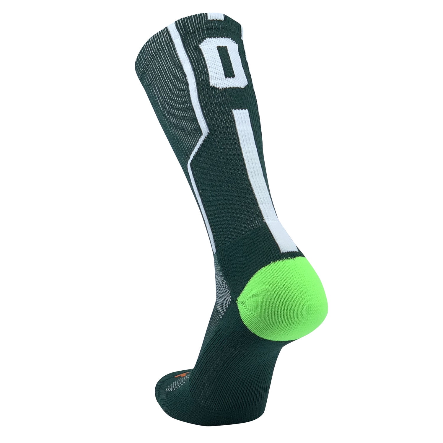 TCK Player ID Jersey Number Crew Socks Dark Green White Singles (Small ...