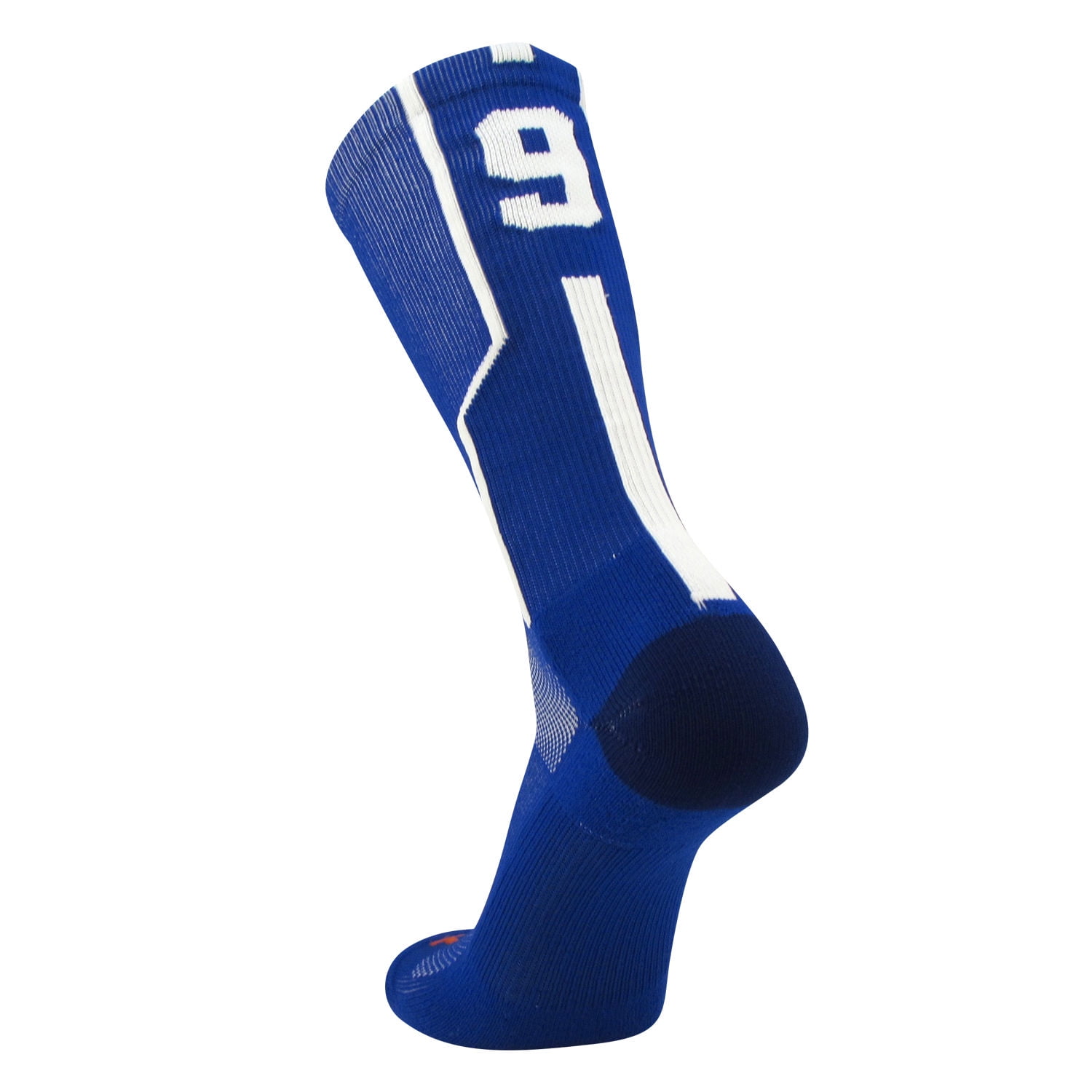 TCK Player ID Jersey Number Crew Socks Royal Blue White Singles (Medium ...