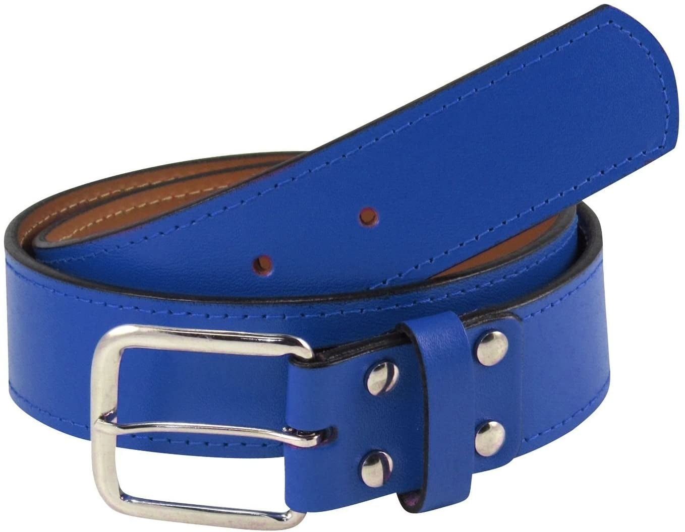 TCK Premium Leather Baseball Softball Belt (Royal Blue, 42") - Walmart.com