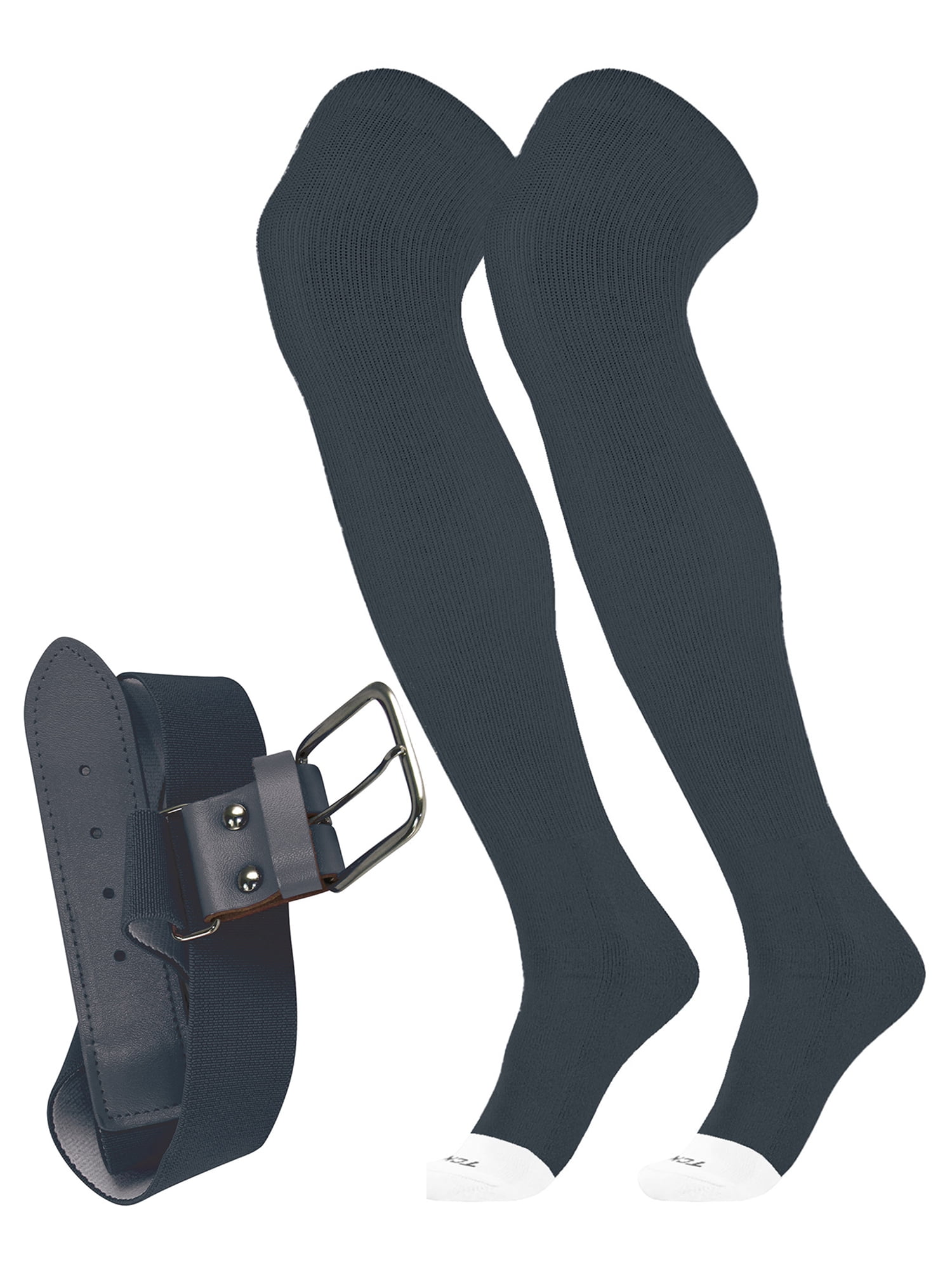 TCK Prosport Baseball Socks and Belt Combo Over the Knee (Graphite ...