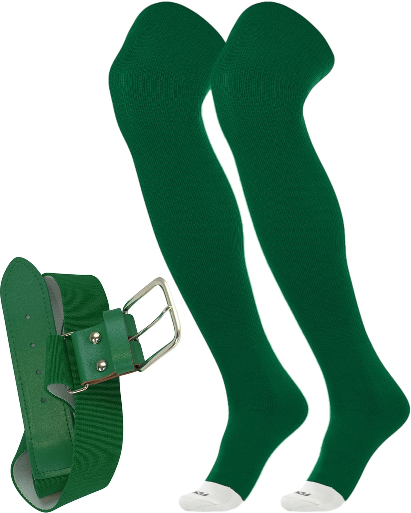 TCK Prosport Baseball Socks and Belt Combo Over the Knee (Kelly Green ...