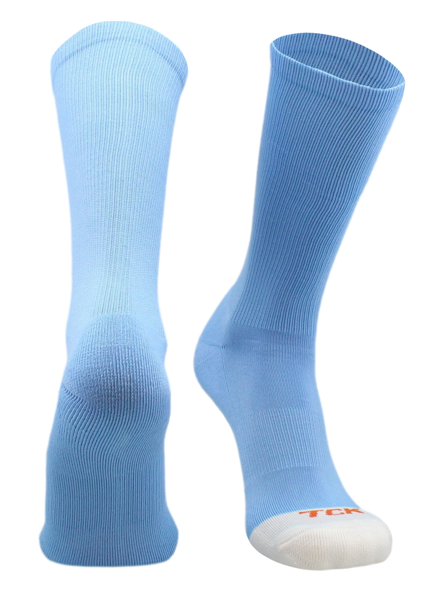 TCK Prosport Crew Athletic Socks 1 Pair (Columbia Blue, Small ...