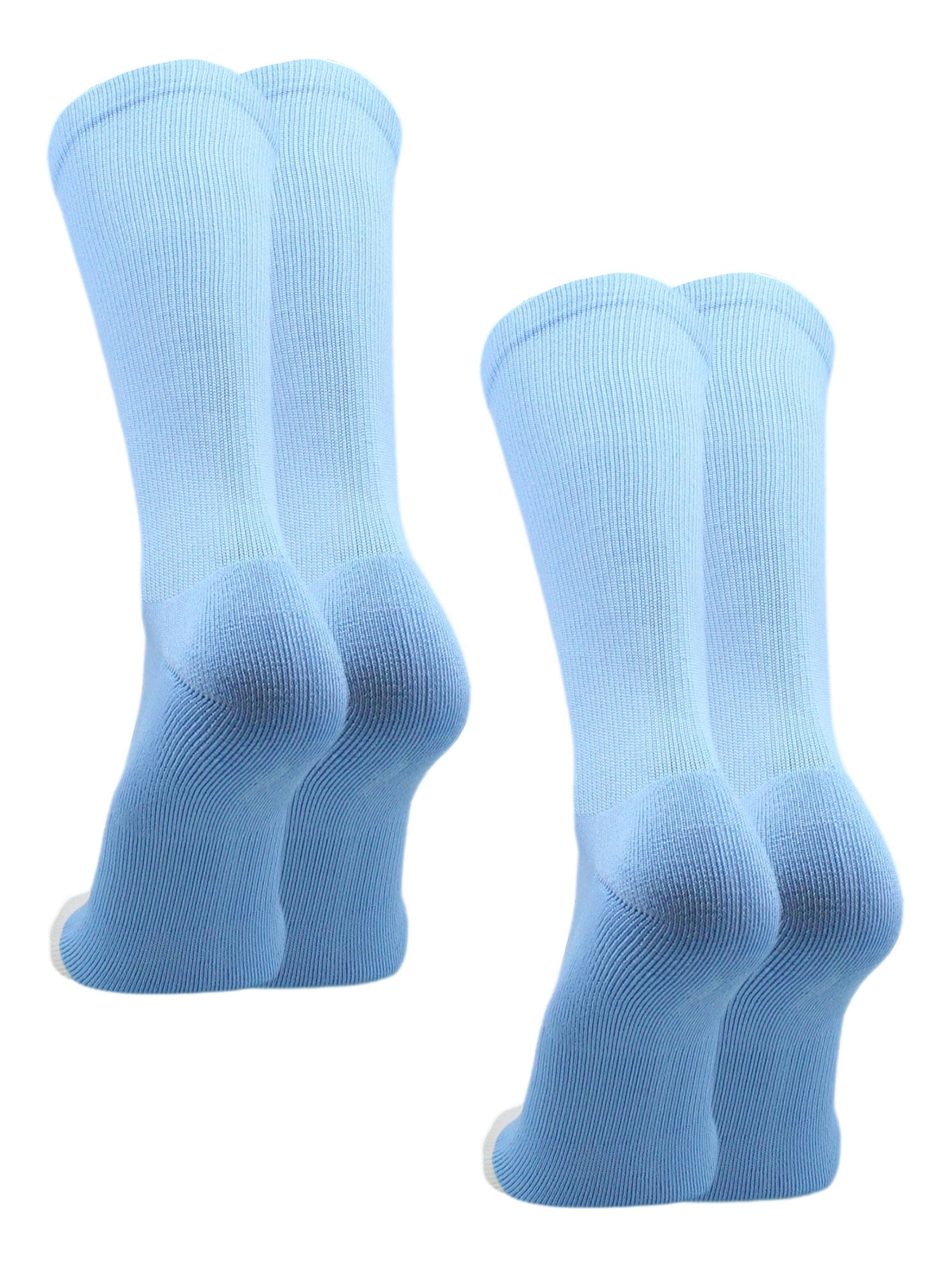 TCK Prosport Crew Athletic Socks (2 Pairs-Columbia Blue, Medium ...