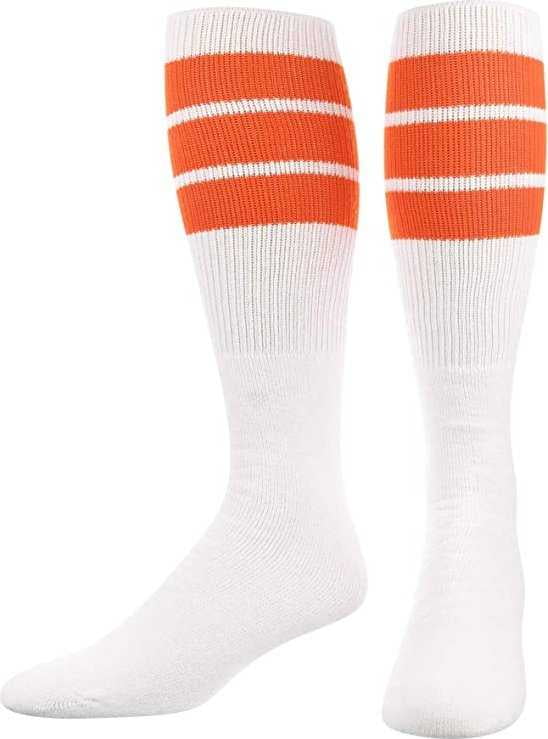 TCK Retro 3 Stripe Tube Socks (Orange, Small) - Walmart.com