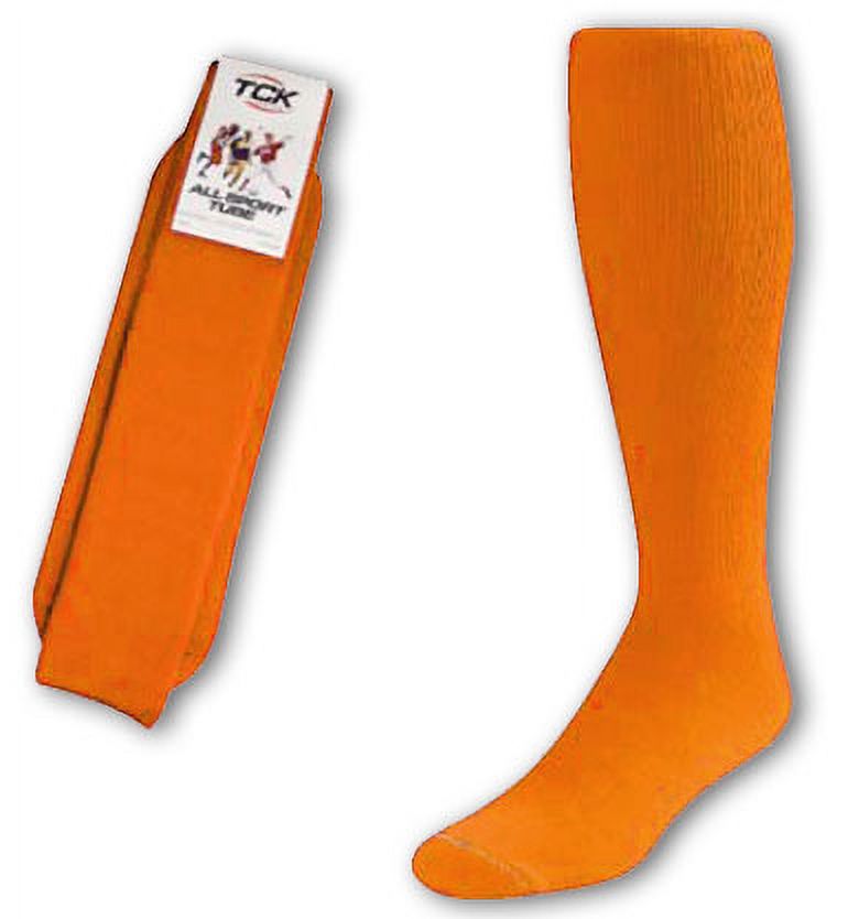 TCK Team Sock Solid Adult Size 9-12 LG Orange - Walmart.com