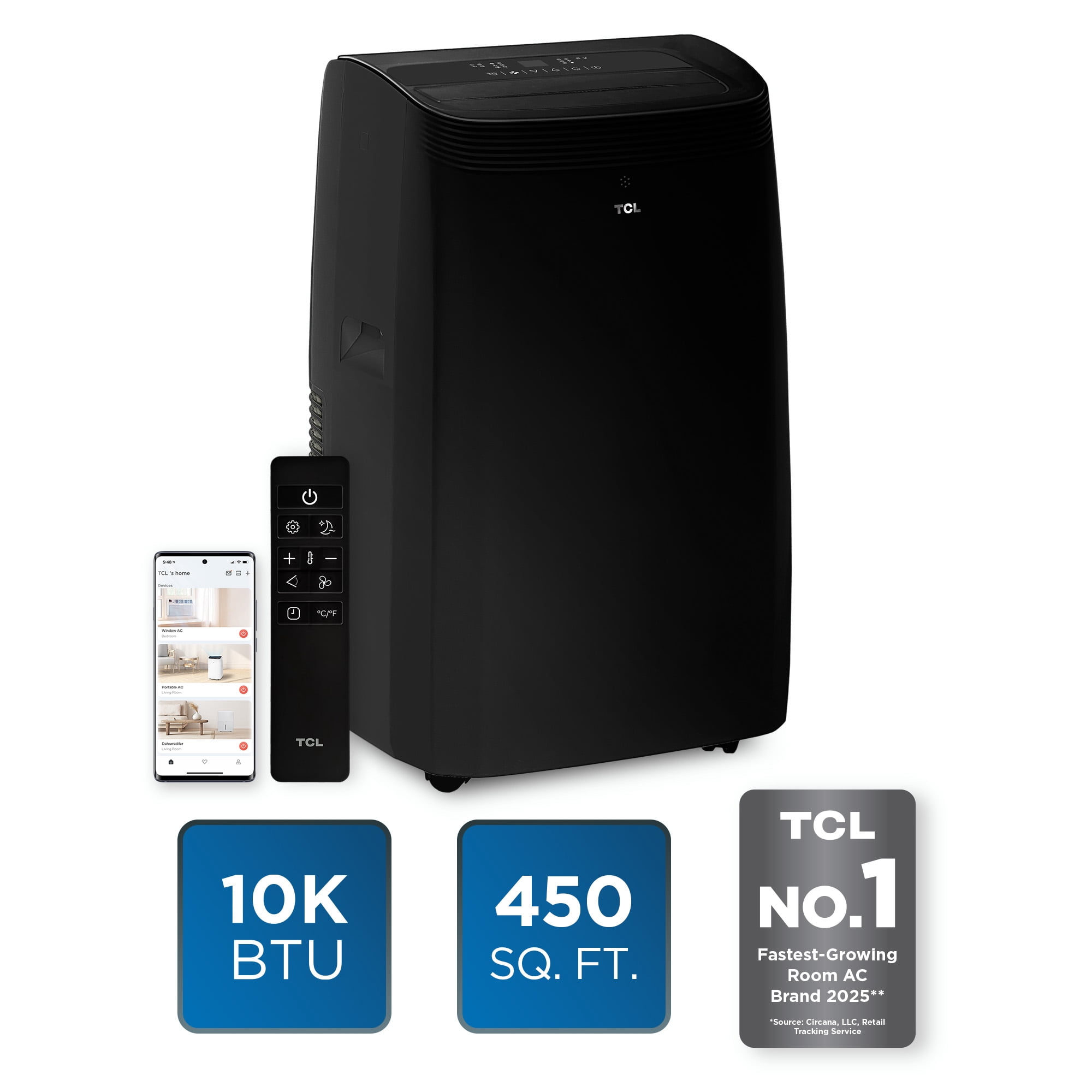TCL 10K BTU Portable AC | Room ACs for HVAC suppliers - Walmart ...