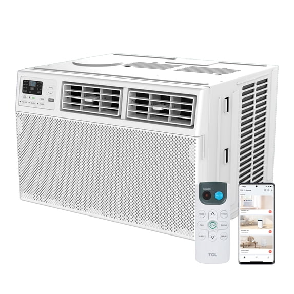 TCL 10,000 BTU Smart Window Air Conditioner (White) - 450 Sq ft, 3-in-1 ...