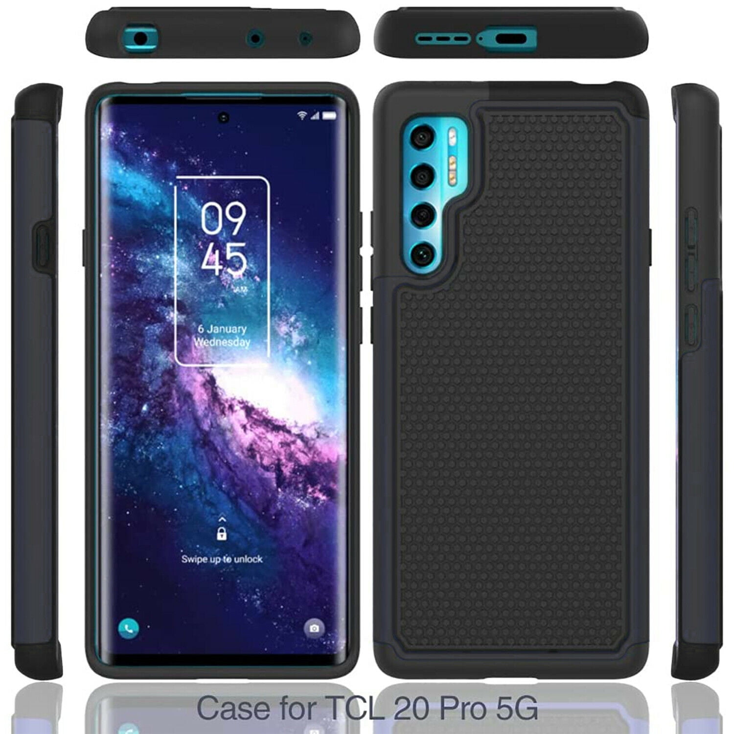 TCL 20 Pro 5G Case, [Not Fit TCL 20S] Military Grade 6 Feet Drop Test ...
